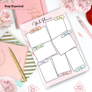 Weekly Planner, Weekly Tracker, Weekly Organizer, Weekly Schedule ...