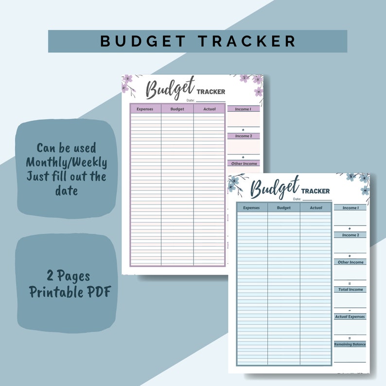 Finance Planner, Budget Planner, Finance Printable, Money Organizer ...