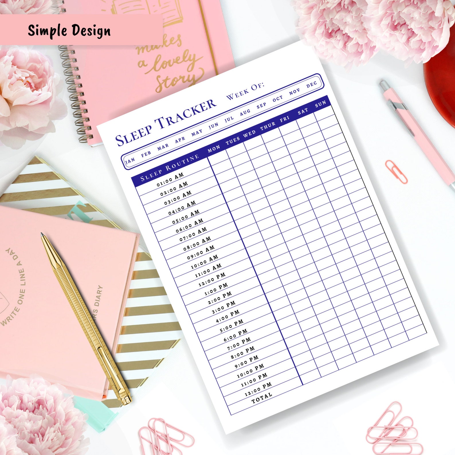 Sleep Tracker Sleep Diary Self-care Planner Self Care - Etsy