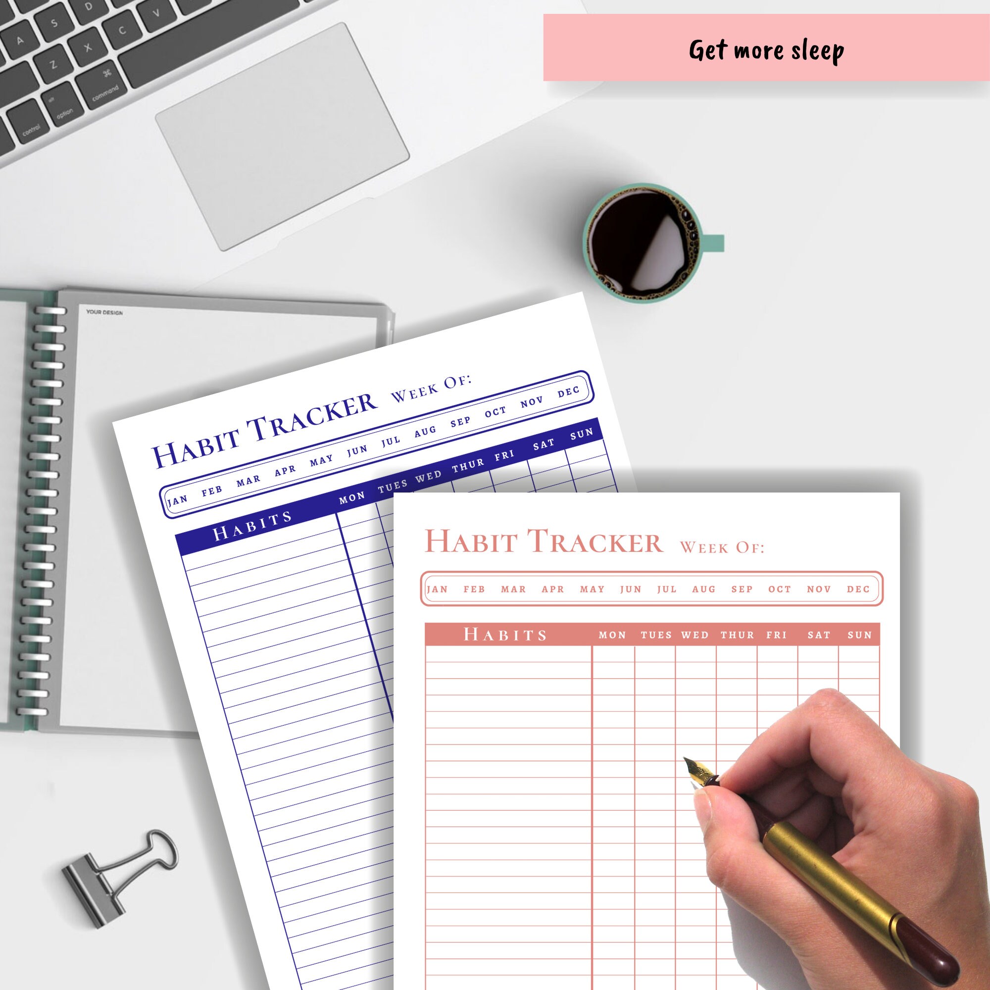 Habit Tracker Routine Log Routine Planner Habit Log Daily - Etsy