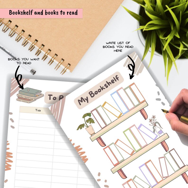Reading Journal, Reading Tracker, Reading Planner, Reading Log, Book ...