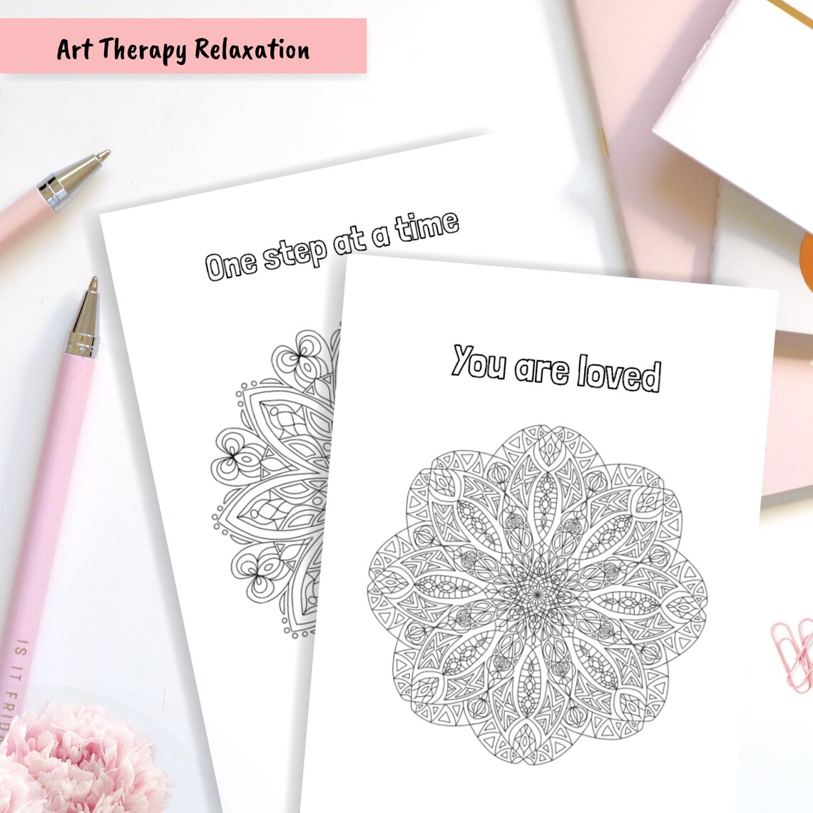 Mandala Coloring Pages, Mental Health, Motivational Quotes Coloring ...