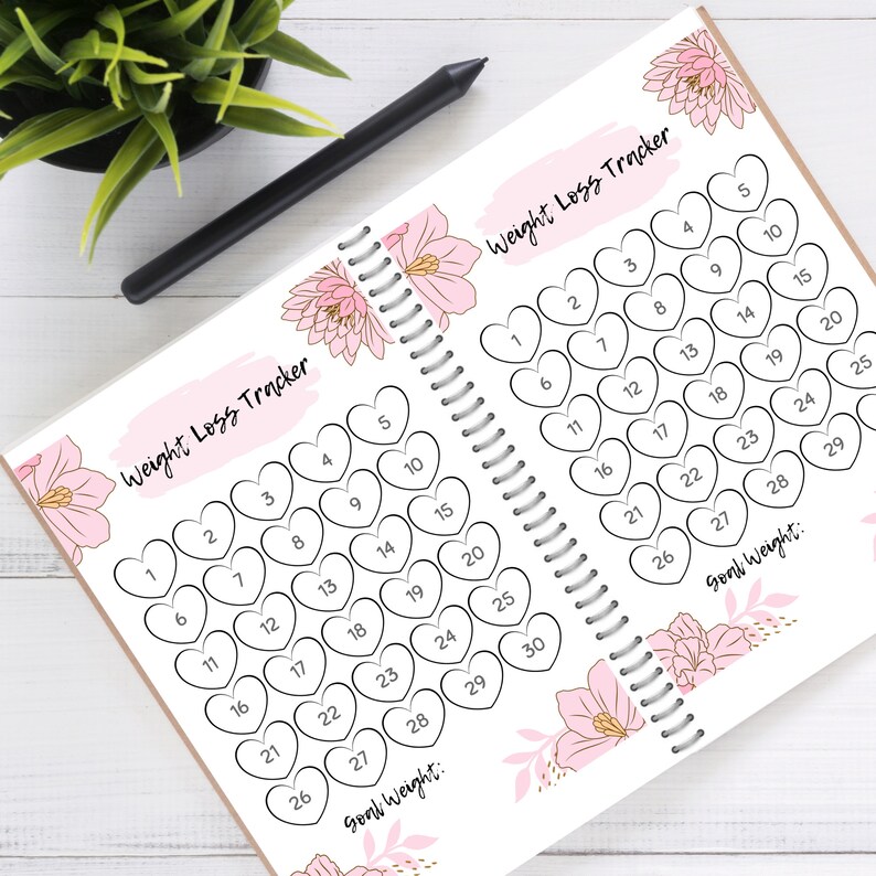 Weight Loss Tracker Printable 30 Lb Kg Weight Loss Chart Motivational