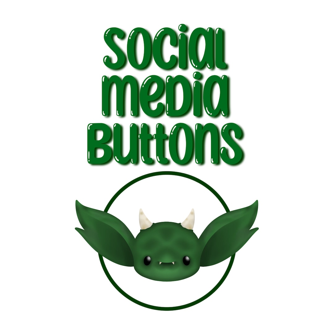 Custom Social Media Buttons - Etsy