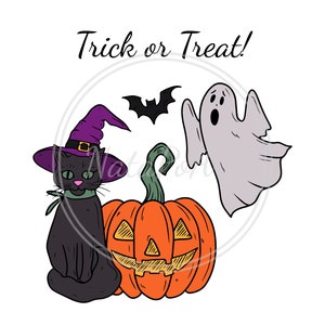 Vector Halloween Clipart, Carved Jack-o-lantern Svg, Witch Hat, Black ...