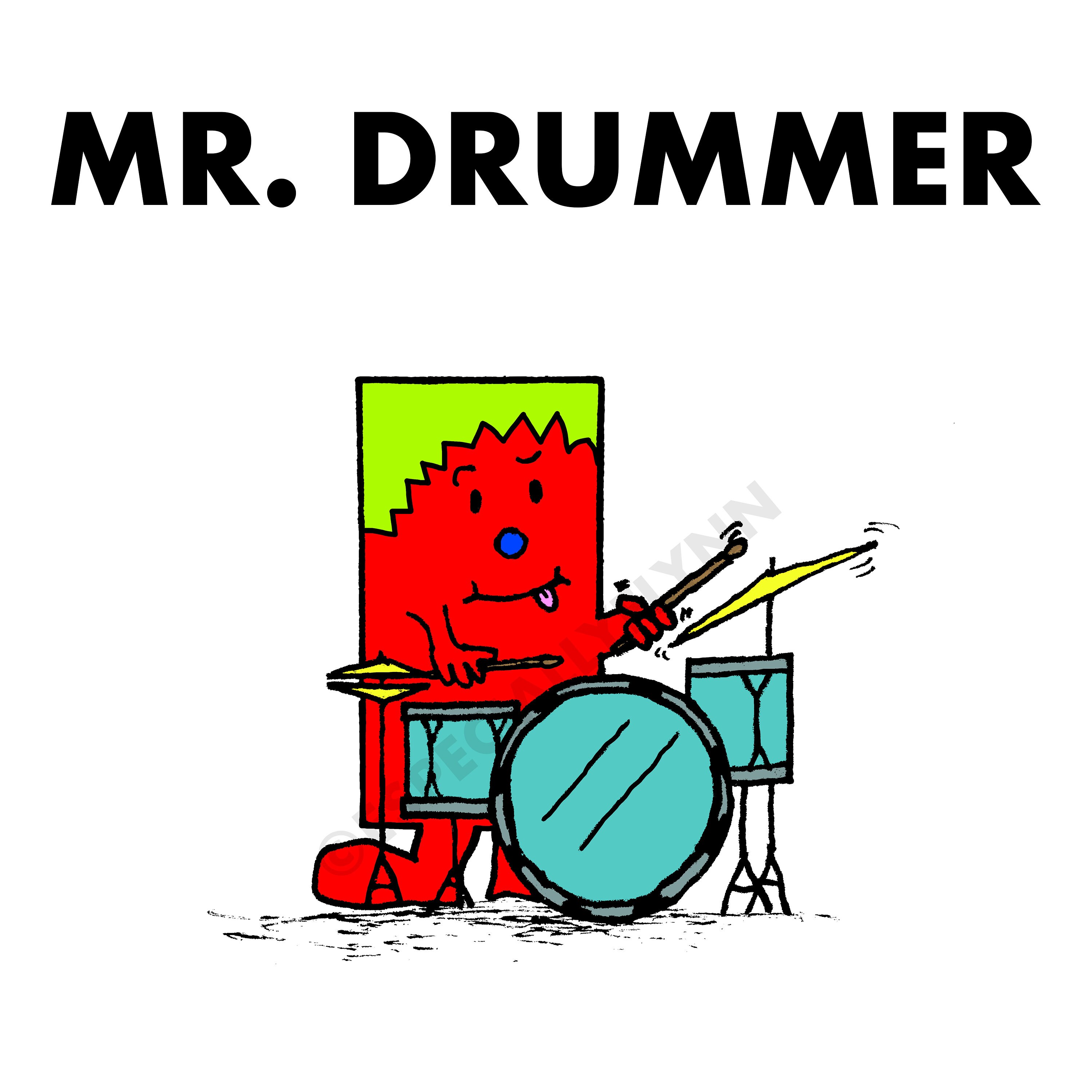 Mr. Drummer or Little Miss Drummer T-Shirt A Customisable Mr | Etsy