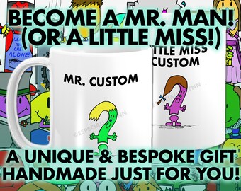Mr Tea Gift Mug / Mister Coffee T Cup 80s Throwback Art - Etsy