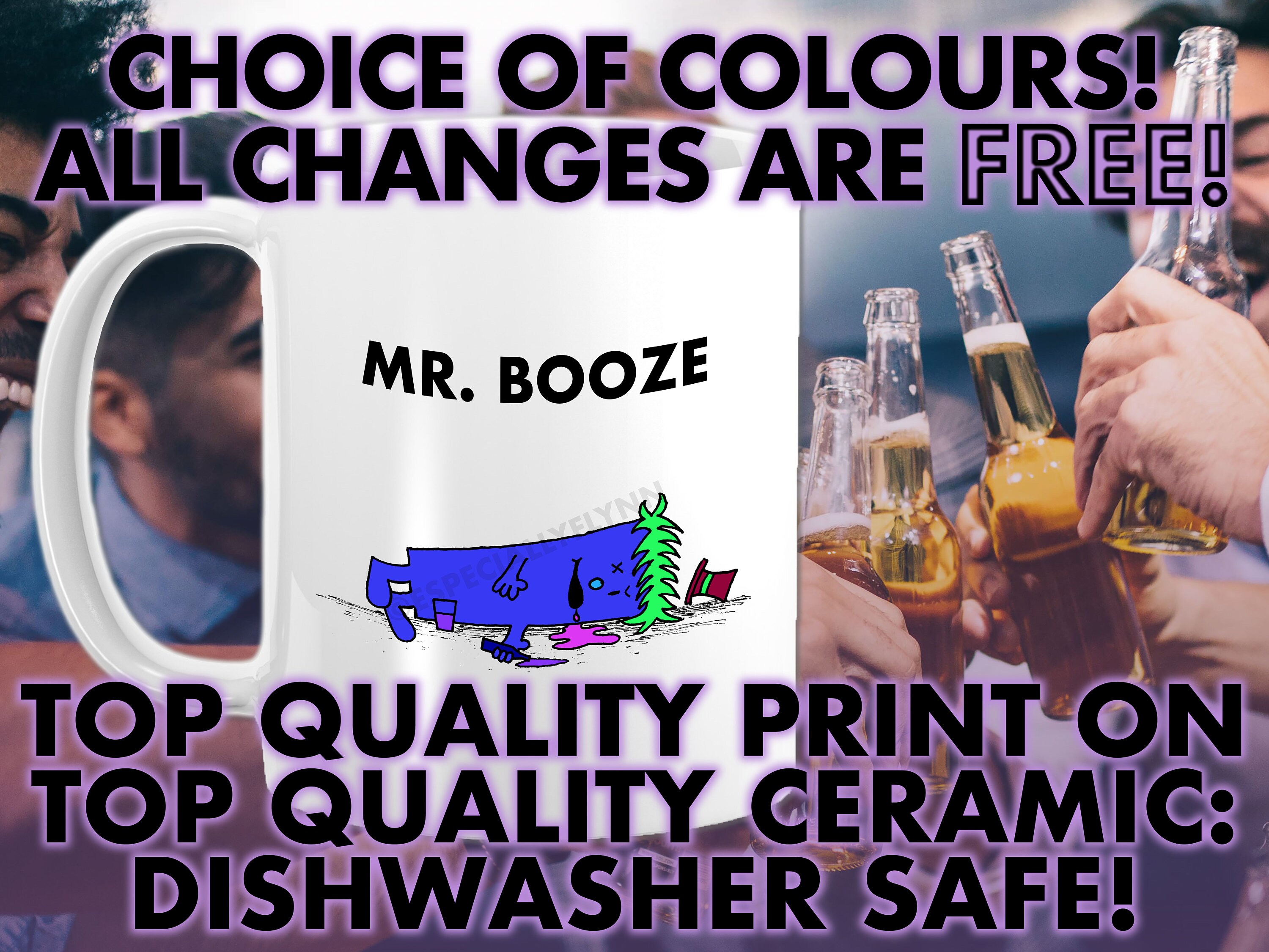 Mr. Booze Mug A Customisable and Inappropriate Mr Men - Etsy UK