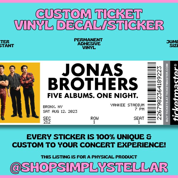 Jonas Brothers Stickers - Etsy
