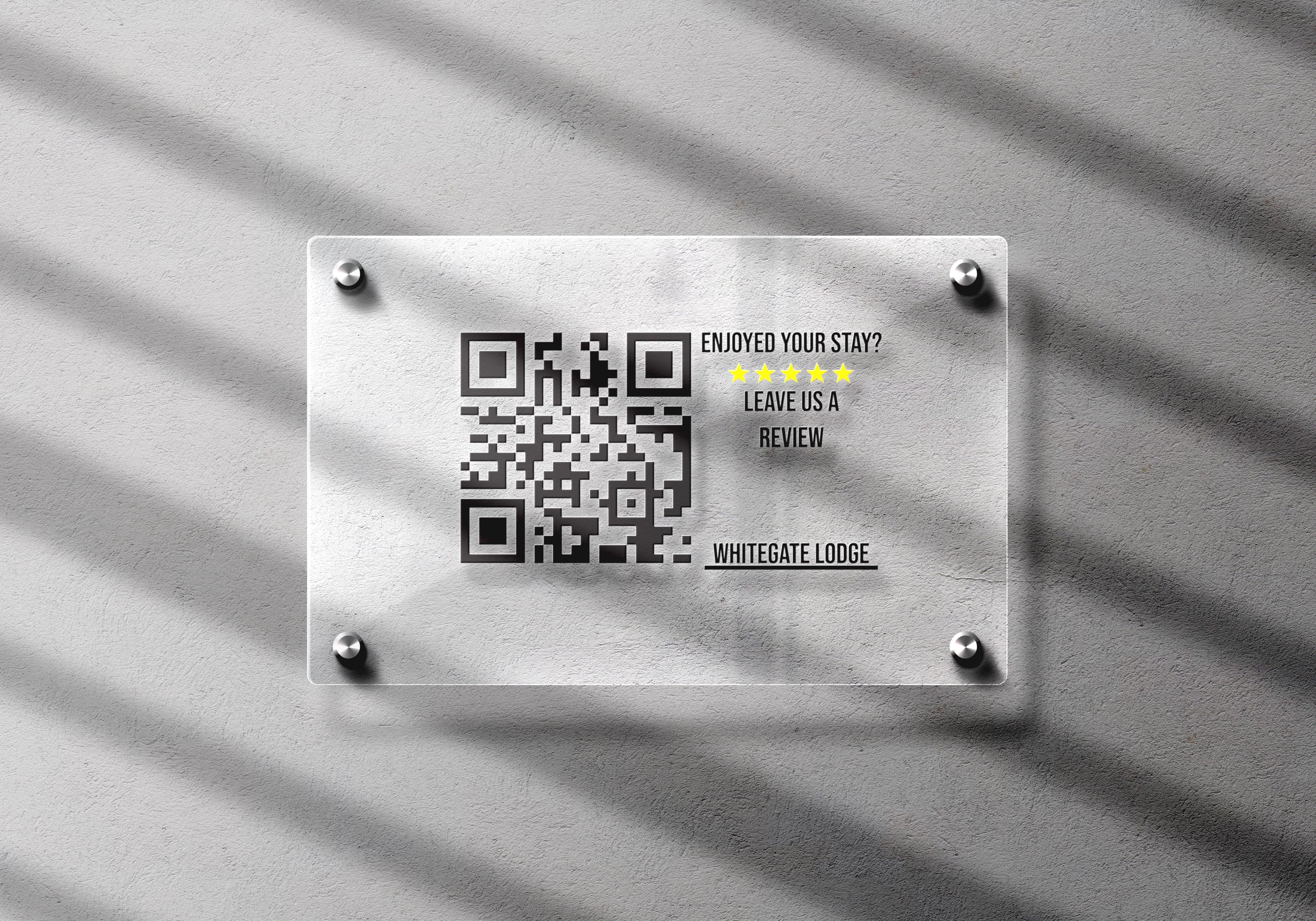 Scan to Book Acrylic Sign | QR Code Plaque for Holiday Rentals Custom ...