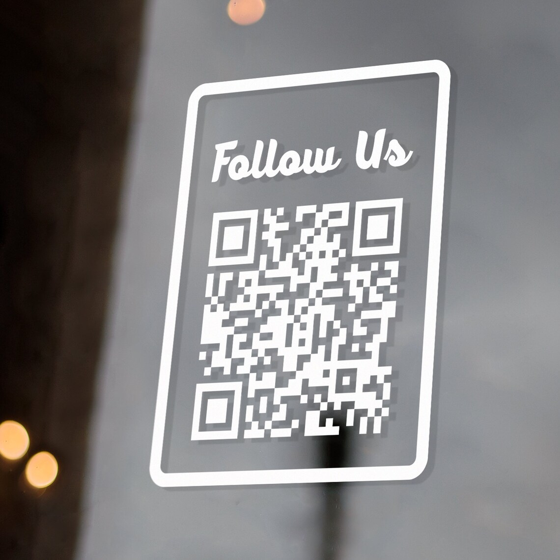 Custom QR Code Vinyl Decal for Business - Etsy UK