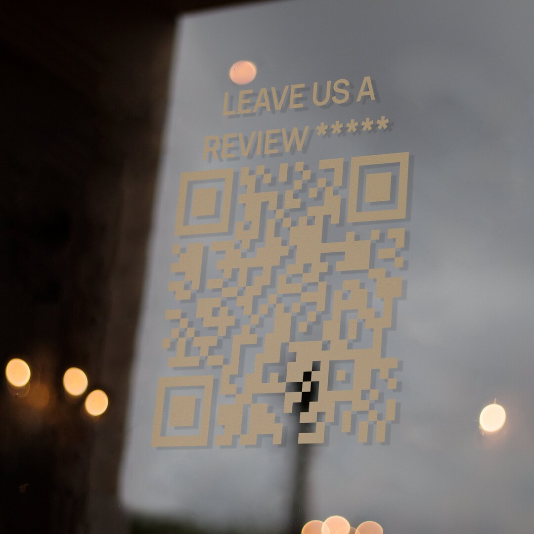 15 X 20cm Custom Window QR Code Visit Us Vinyl Decal Wall - Etsy