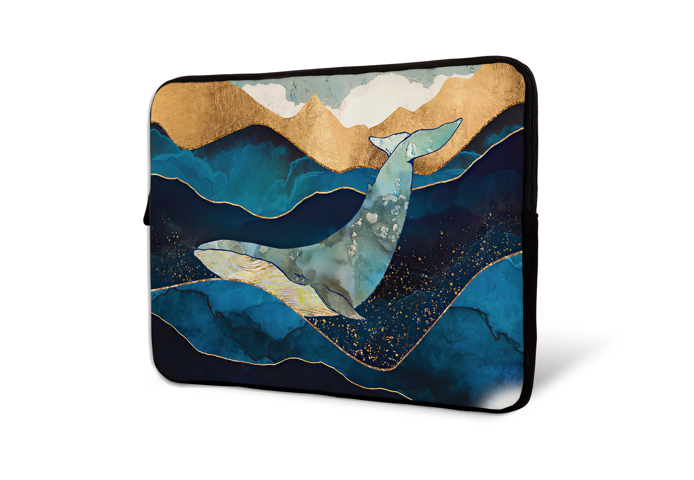 Whale Laptop Sleeve Mountains Laptop Sleeve Golden Mountain - Etsy