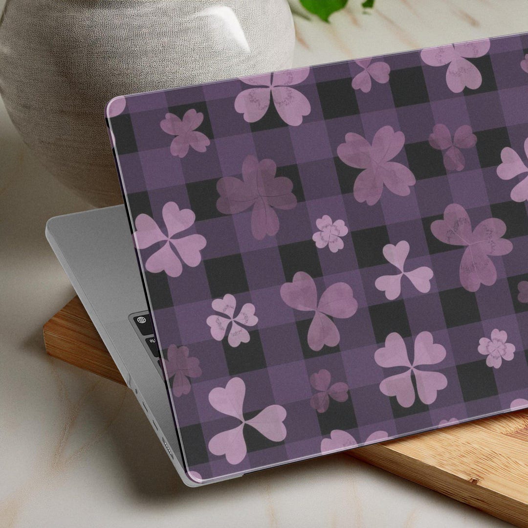 Purple Shamrock MacBook Case, Aesthetic MacBook Air 13, 15, 16, MacBook ...