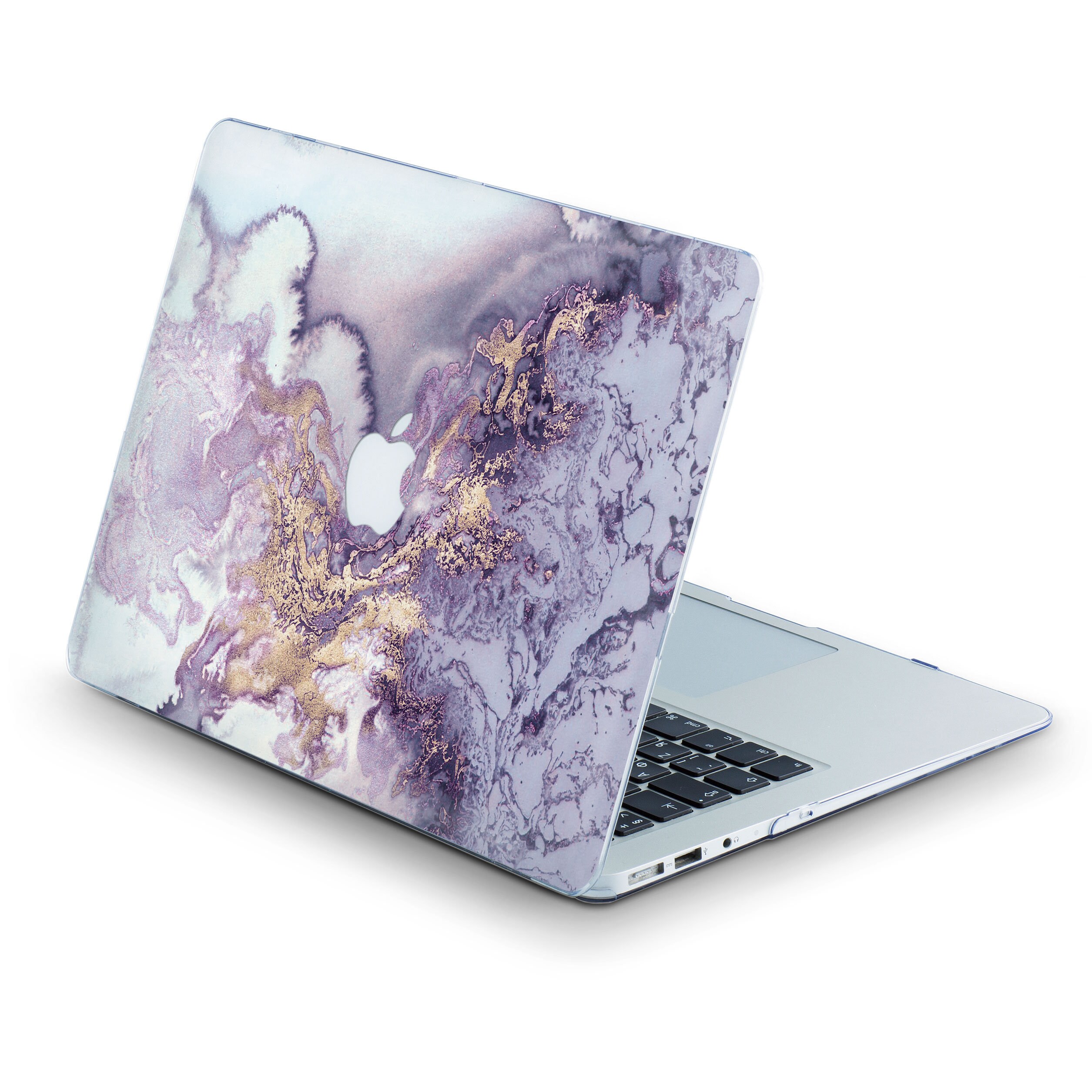 Purple Clouds Marble Art Design Protective Case A2179 MacBook Hard ...