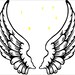Angel Wings SVG, Digital Wings, Htv, Loved One, Heaven, Wings, Heaven ...