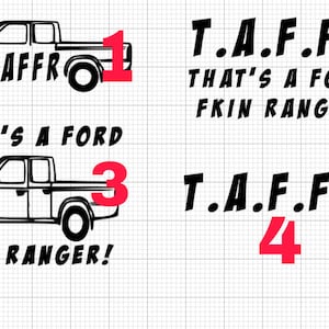Ford Ranger Decal - That's A Ford Fkin Ranger Decal - Etsy