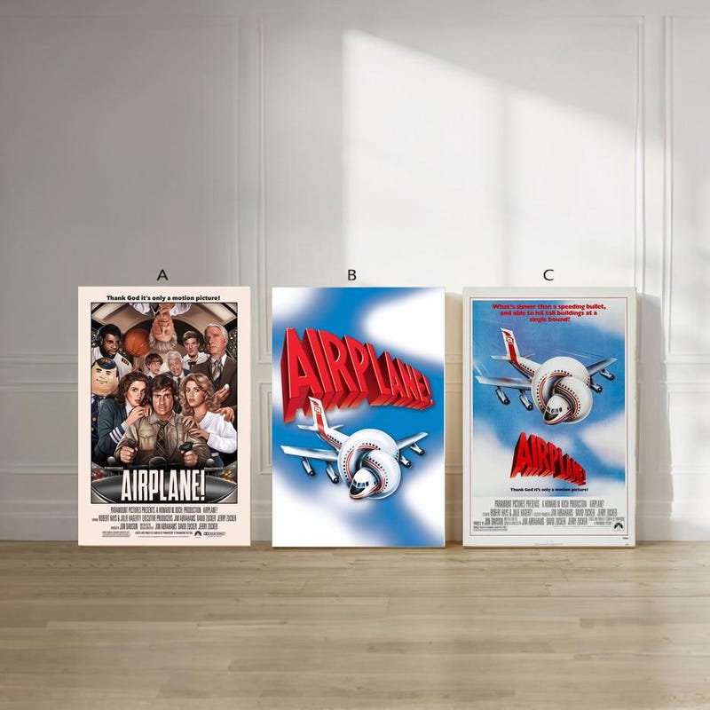 Airplane Film Poster - Etsy