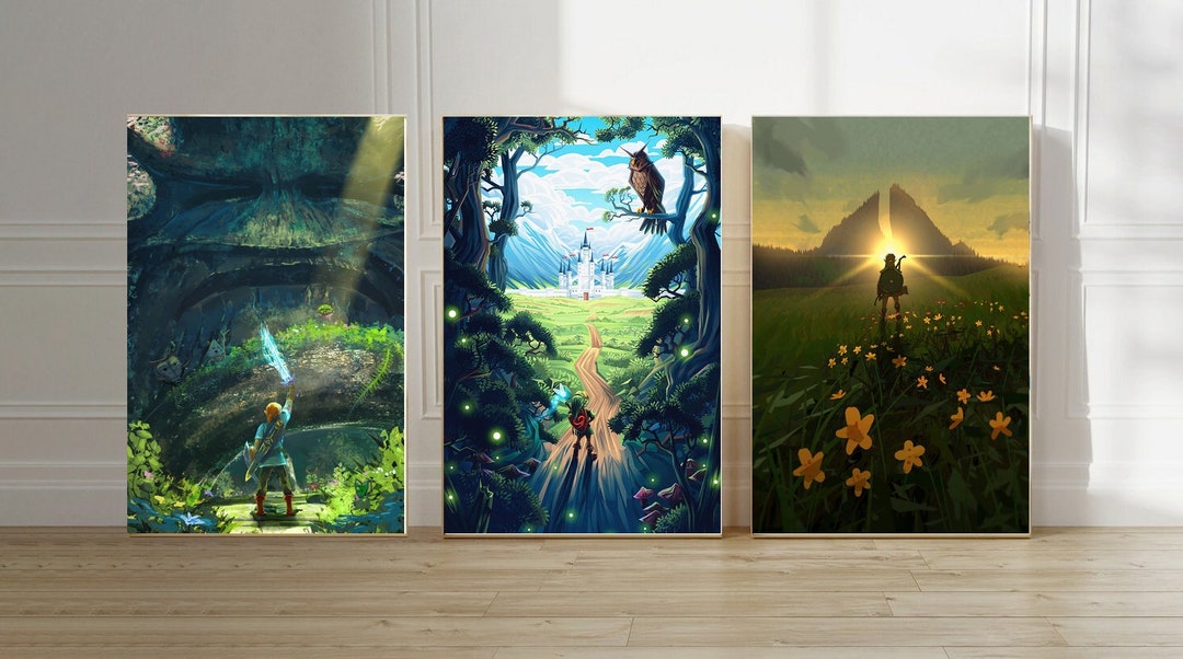 The Legend of Zelda: Breath of the Wild Video Game Canvas - Etsy