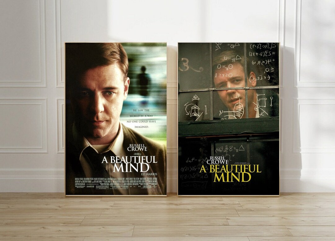 A Beautiful Mind Film Classic Movie Canvas Poster Unframe Multiple ...
