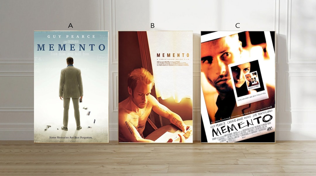 Memento Film Classic Movie Canvas Poster Unframe Multiple Choice-12x18 ...
