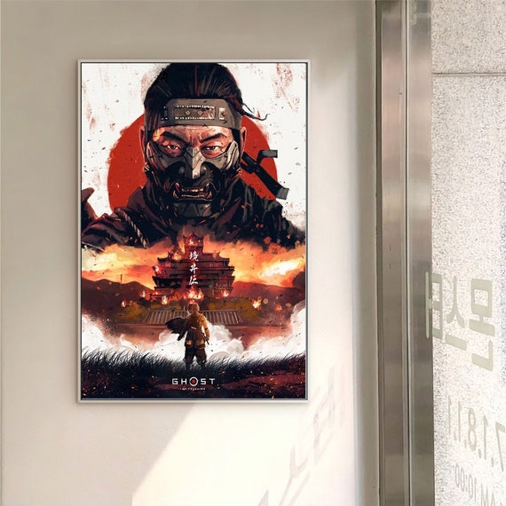 Ghost of Tsushima Video Game Canvas Poster Unframe Multiple | Etsy
