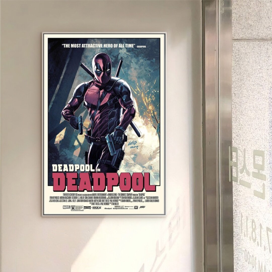 Deadpool Film Classic Movie Canvas Poster Unframe Multiple Choice ...
