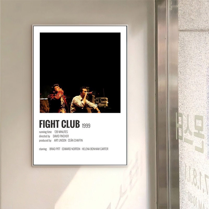 Fight Club Film Classic Movie Canvas Poster Unframe Multiple - Etsy
