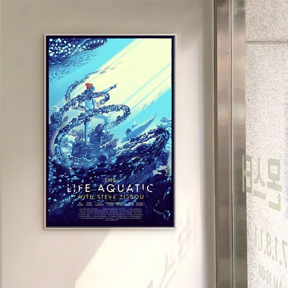 The Life Aquatic With Steve Zissou Film Classic Movie Canvas | Etsy