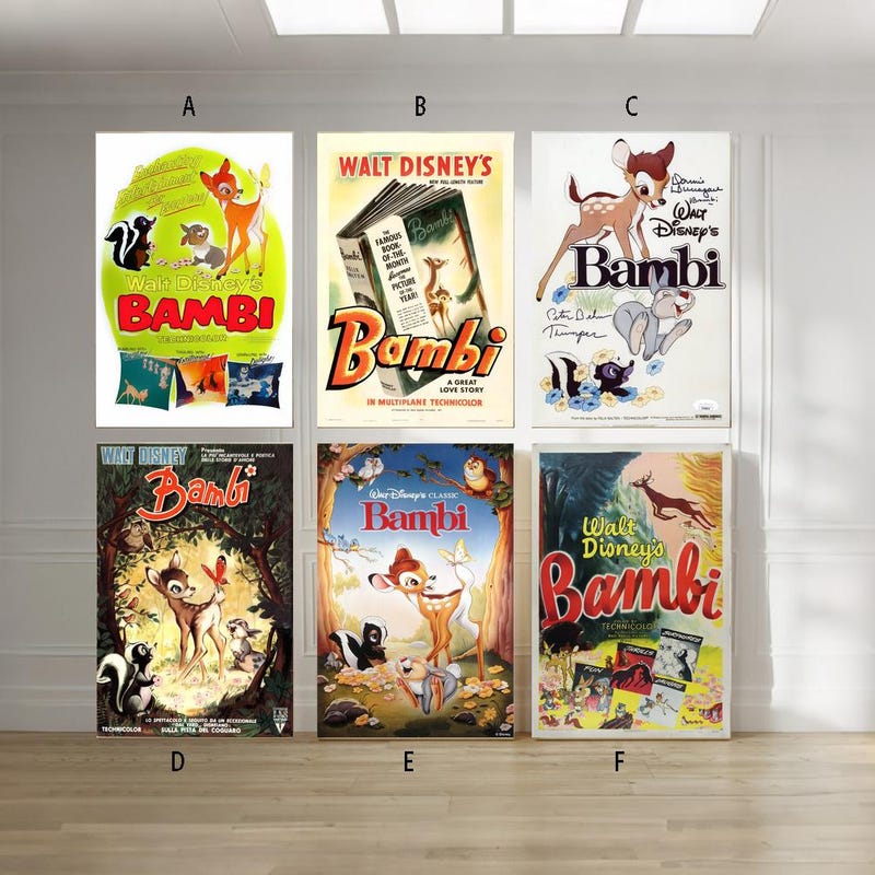 Bambi Film Poster - Etsy