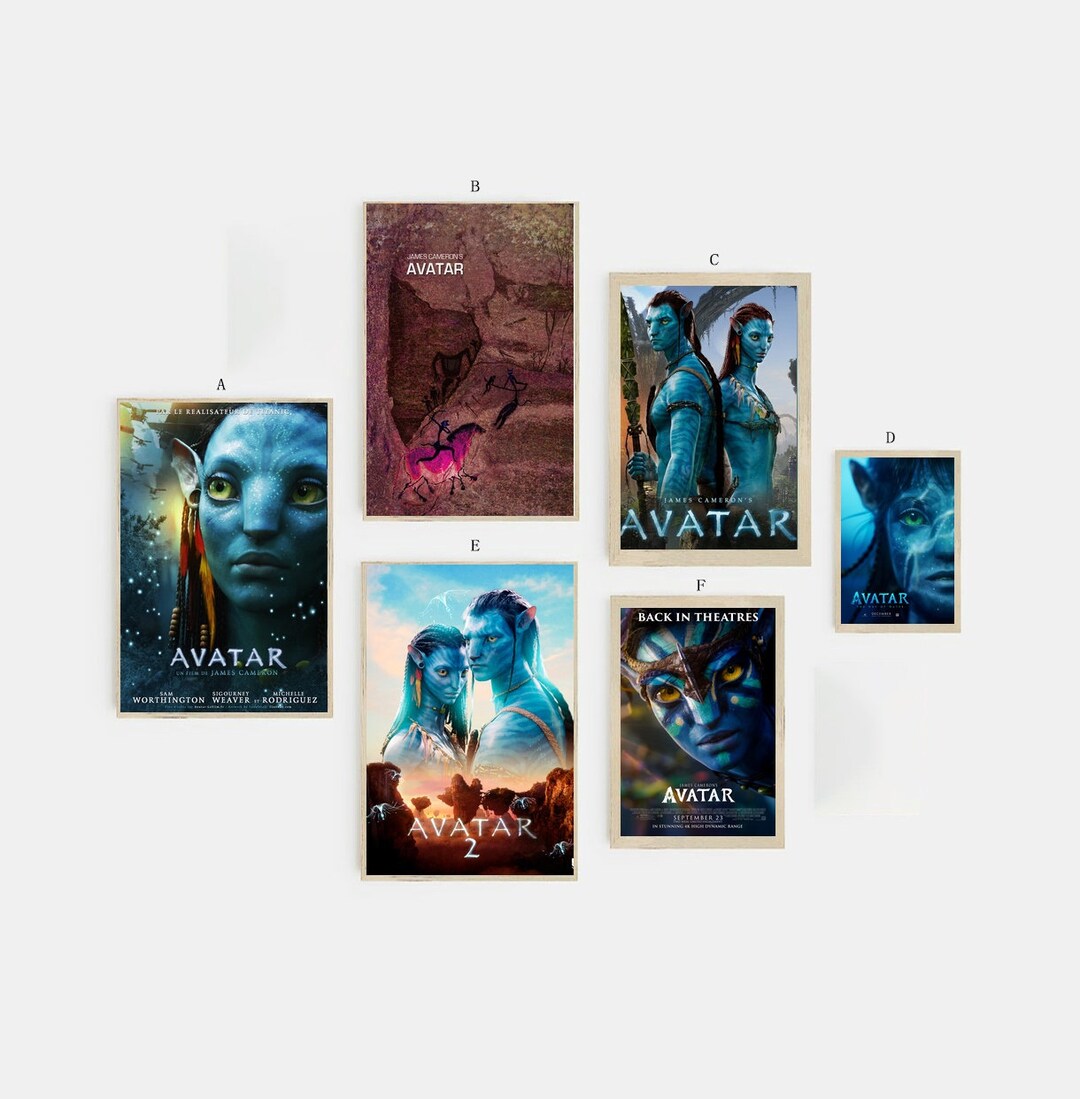 Avatar 2009 Film Classic Movie Canvas Poster Unframe Multiple Choice ...