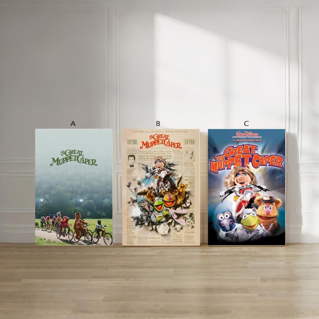 The Great Muppet Caper 1981 Film Classic Movie Canvas Poster Unframe ...