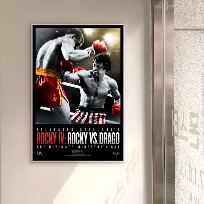 Rocky Iv Poster Classic Movie Canvas Poster Unframe Multiple - Etsy