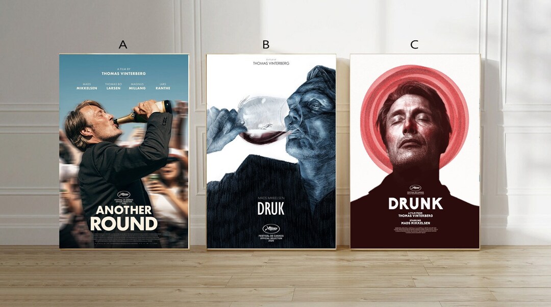 Another Round Film Classic Movie Canvas Poster Unframe Multiple Choice ...