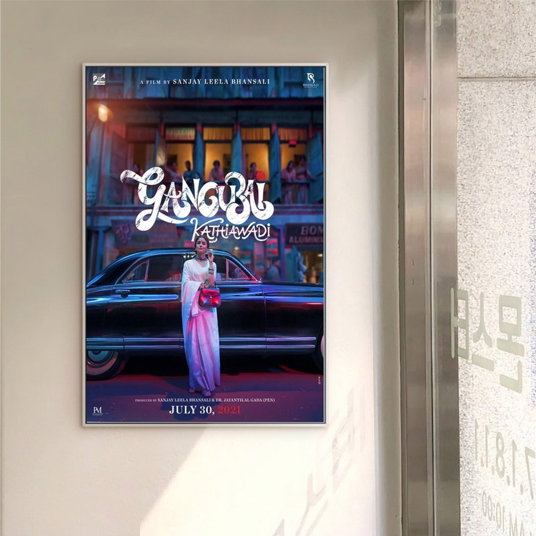 Gangubai Kathiawadi Film Classic Movie Canvas Poster Unframe Multiple ...