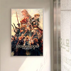 Final Fantasy XIV Shadowbringers,stormblood,endwalker Video Game Canvas ...