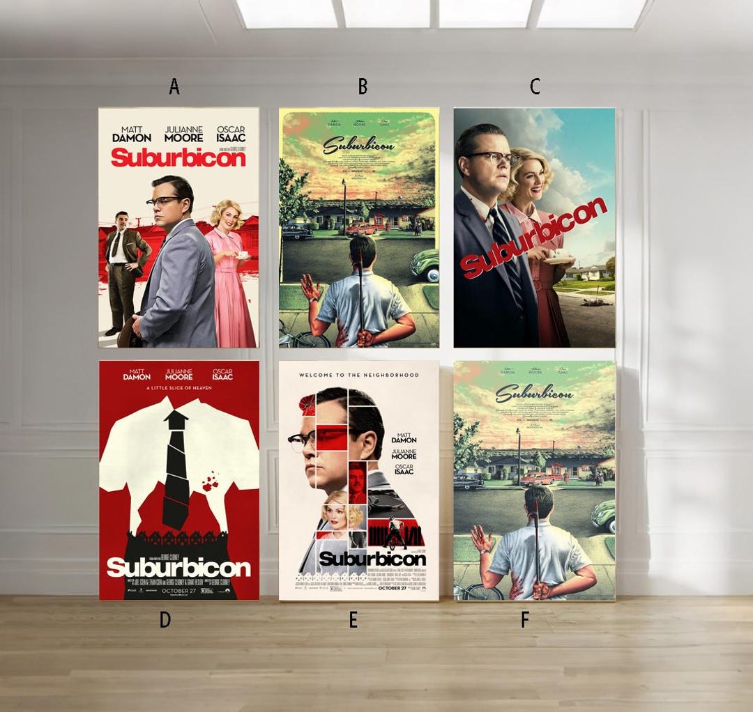 Suburbicon 2017 Film Classic Movie Canvas Poster Unframe Multiple ...