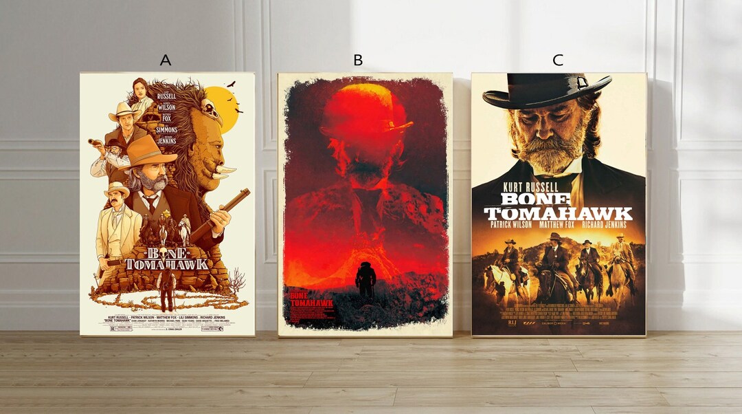Bone Tomahawk Film Classic Movie Canvas Poster Unframe Multiple Choice ...