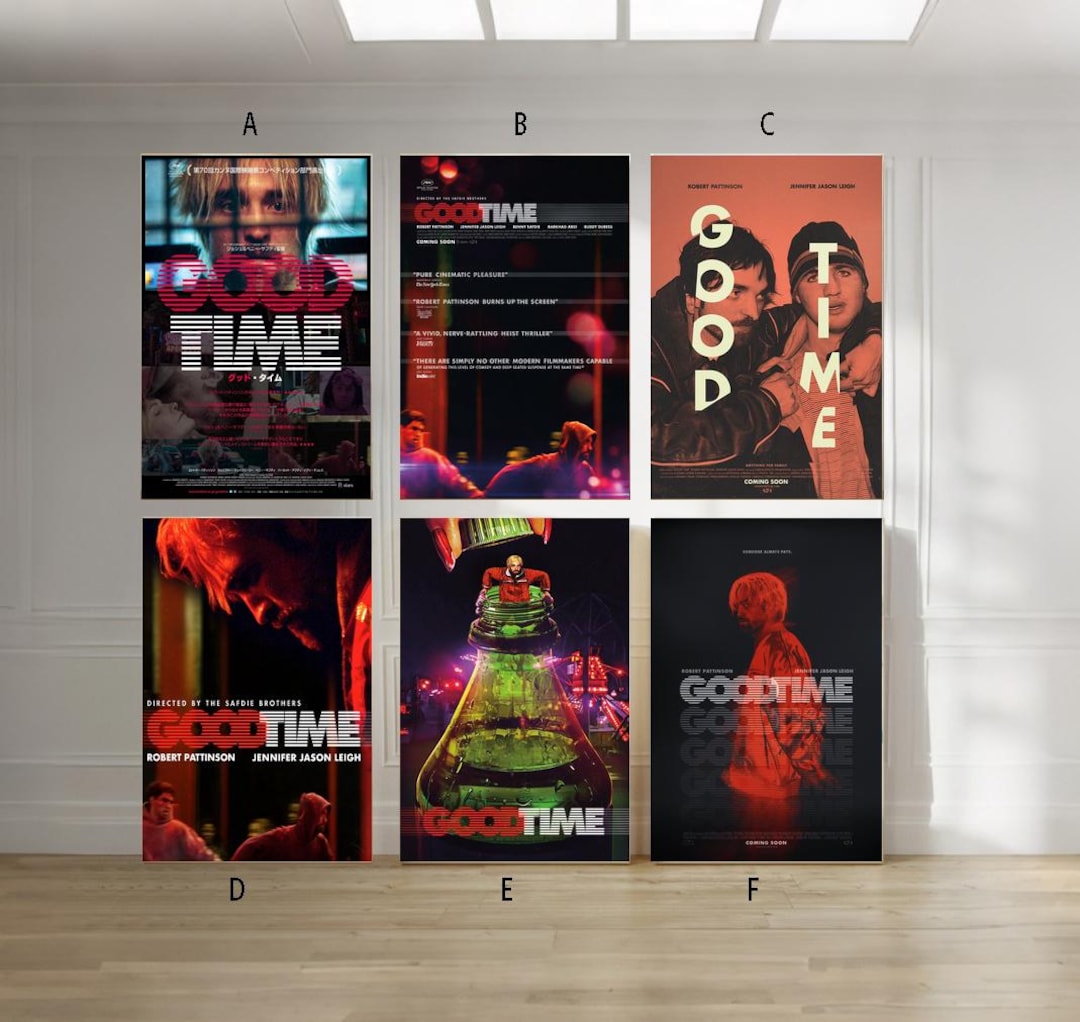 Good Time 2017 Film Classic Movie Canvas Poster Unframe Multiple Choice ...