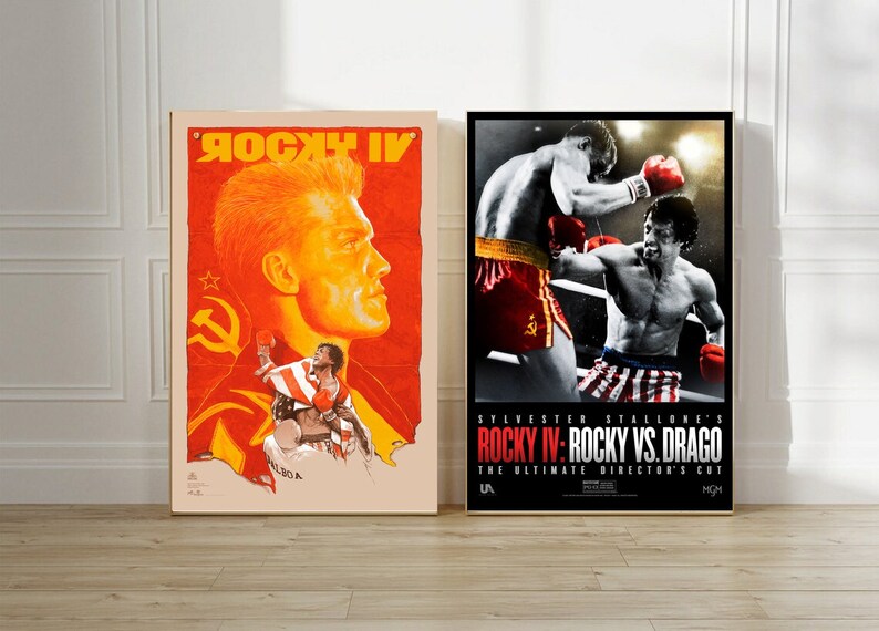 Rocky Iv Poster Classic Movie Canvas Poster Unframe Multiple - Etsy