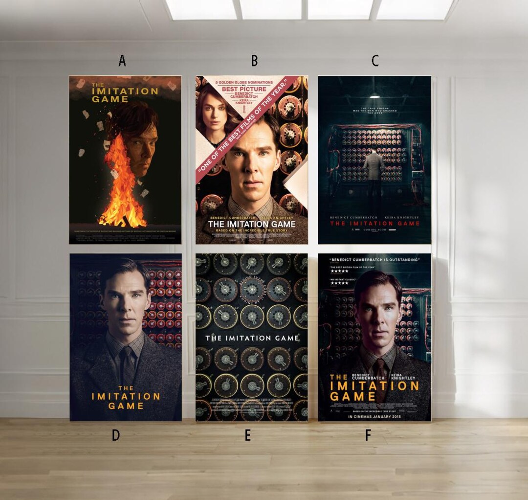 The Imitation Game Film Classic Movie Canvas Poster Unframe Multiple ...