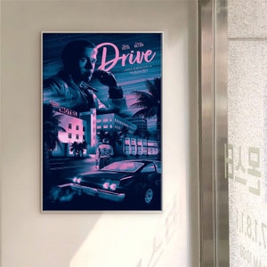 Drive 2011 Film Classic Movie Canvas Poster Unframe Multiple Choice ...