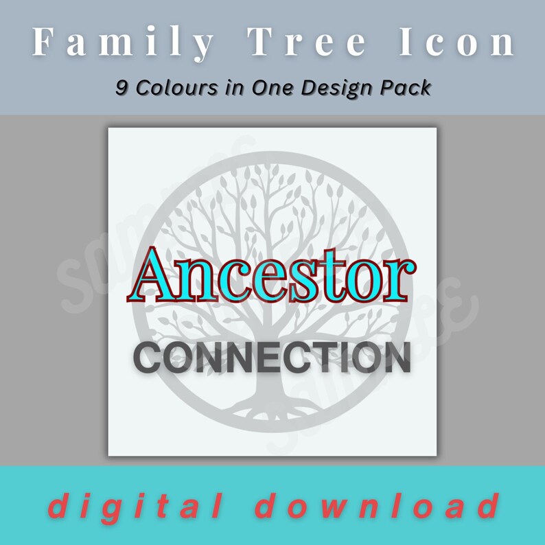 Organise Digital Family Trees With Original Ancestor Connection Icons ...