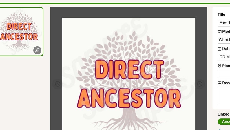 Organise Digital Family Trees With Original Direct Ancestor Icons ...