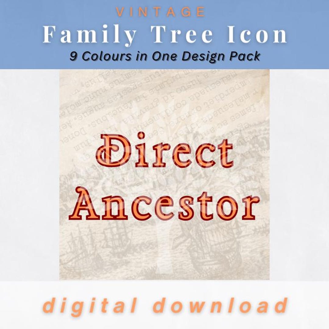 VINTAGE 2 - Original Direct Ancestor Icons | Organise Digital Family ...