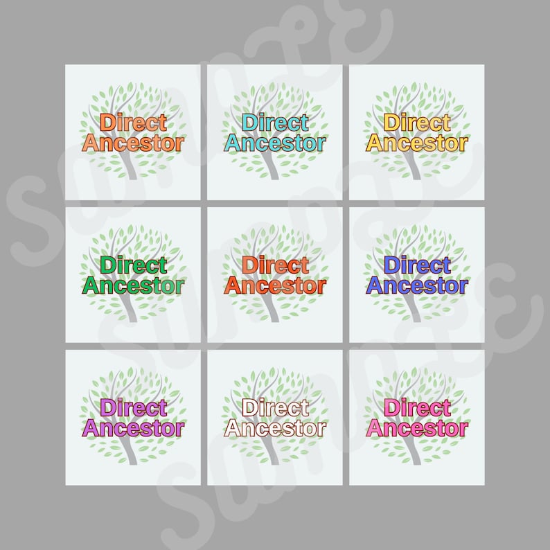 Organise Digital Family Trees With Original Direct Ancestor Icons ...