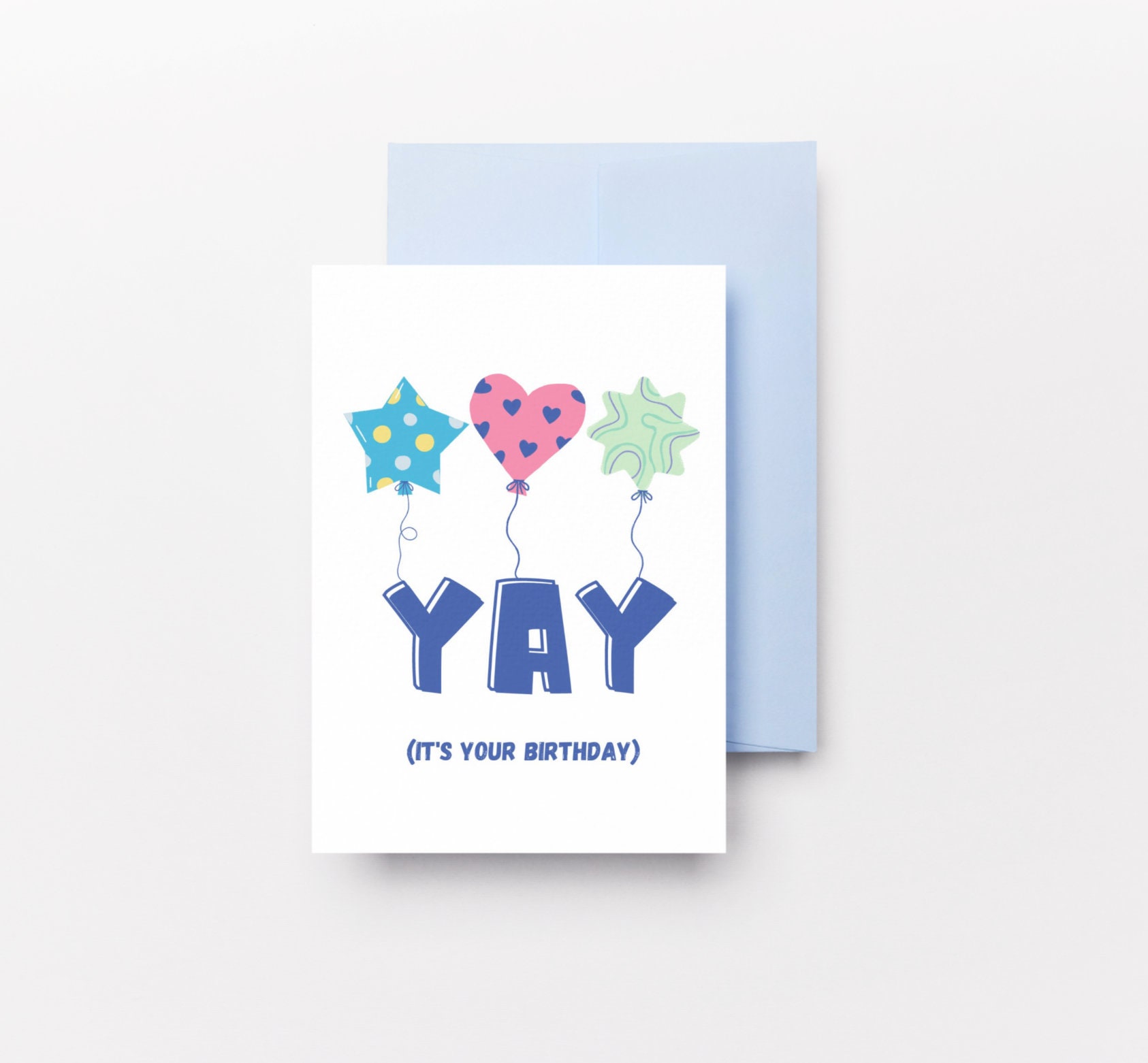 YAY It's Your Birthday Card Printable Digital Download - Etsy