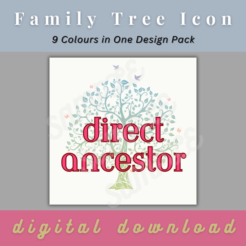 Organise Digital Family Trees With Original Direct Ancestor Icons ...