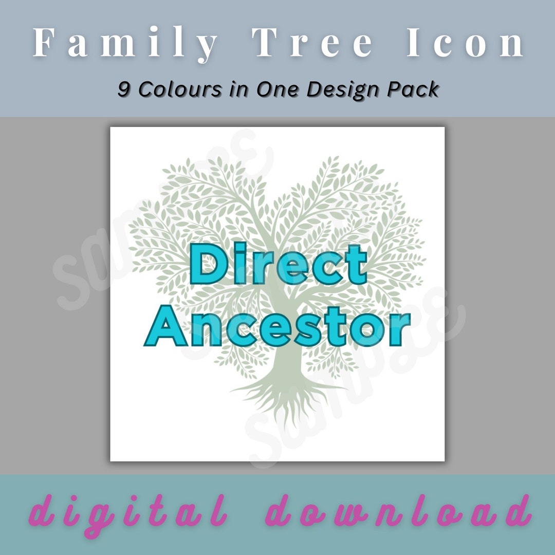 Organise Digital Family Trees With Original Direct Ancestor Icons ...