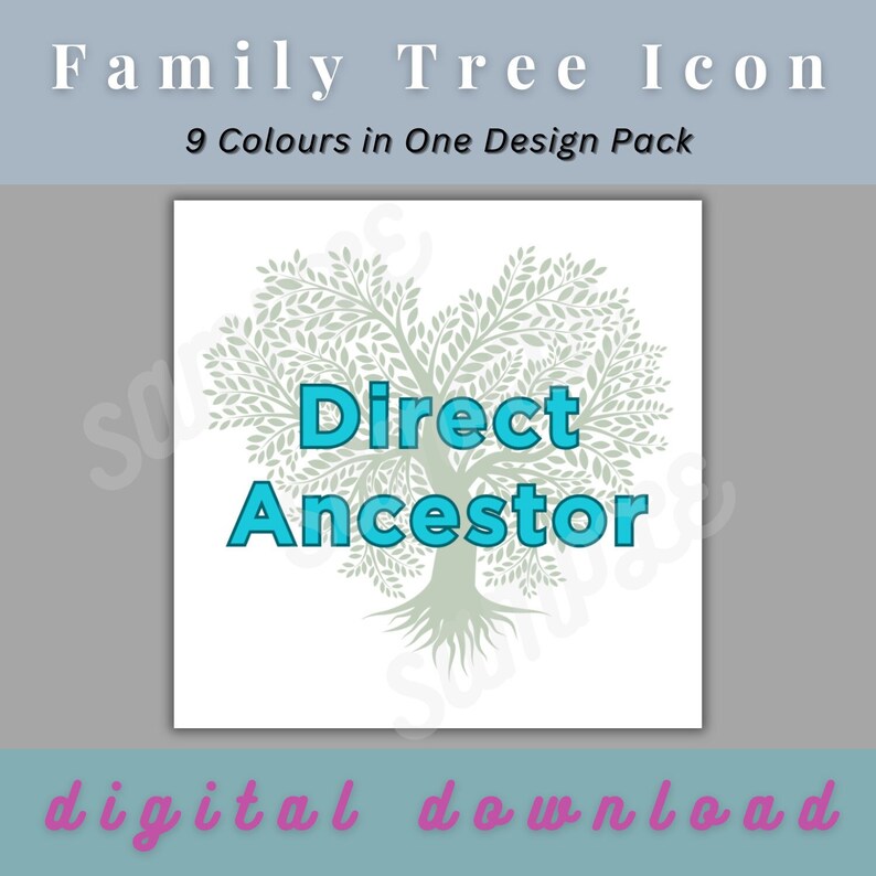 Organise Digital Family Trees With Original Direct Ancestor Icons ...